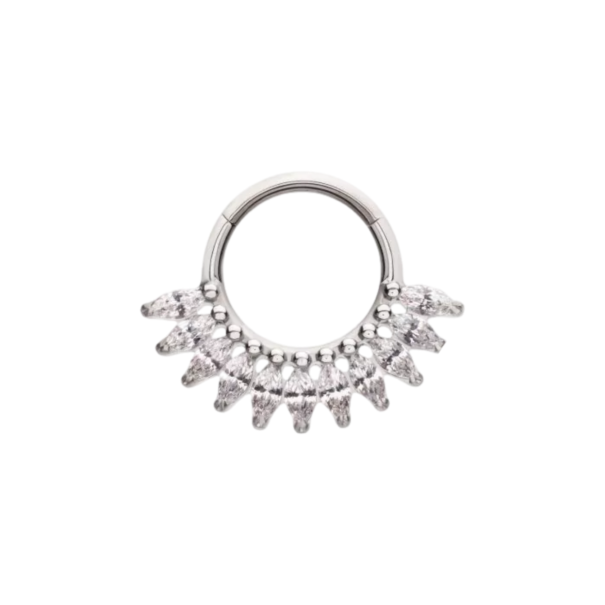 Titanium Marquise Fan Hinge Ring – Cherrycore