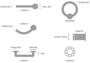 14k Gold Disk Threadless End – Cherrycore